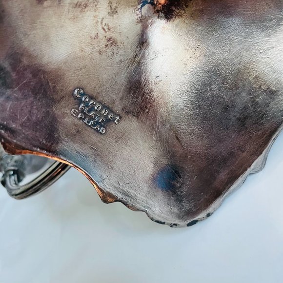 Vintage | Accents | Vintage Solid Metal 3arm Coronet Silver Plate Ep ...